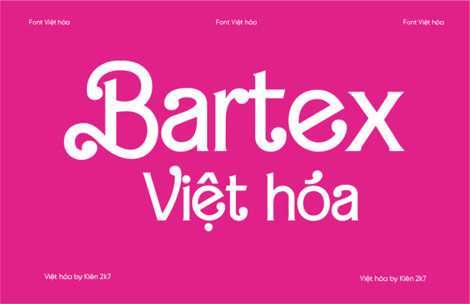 Font Việt hóa Bartex